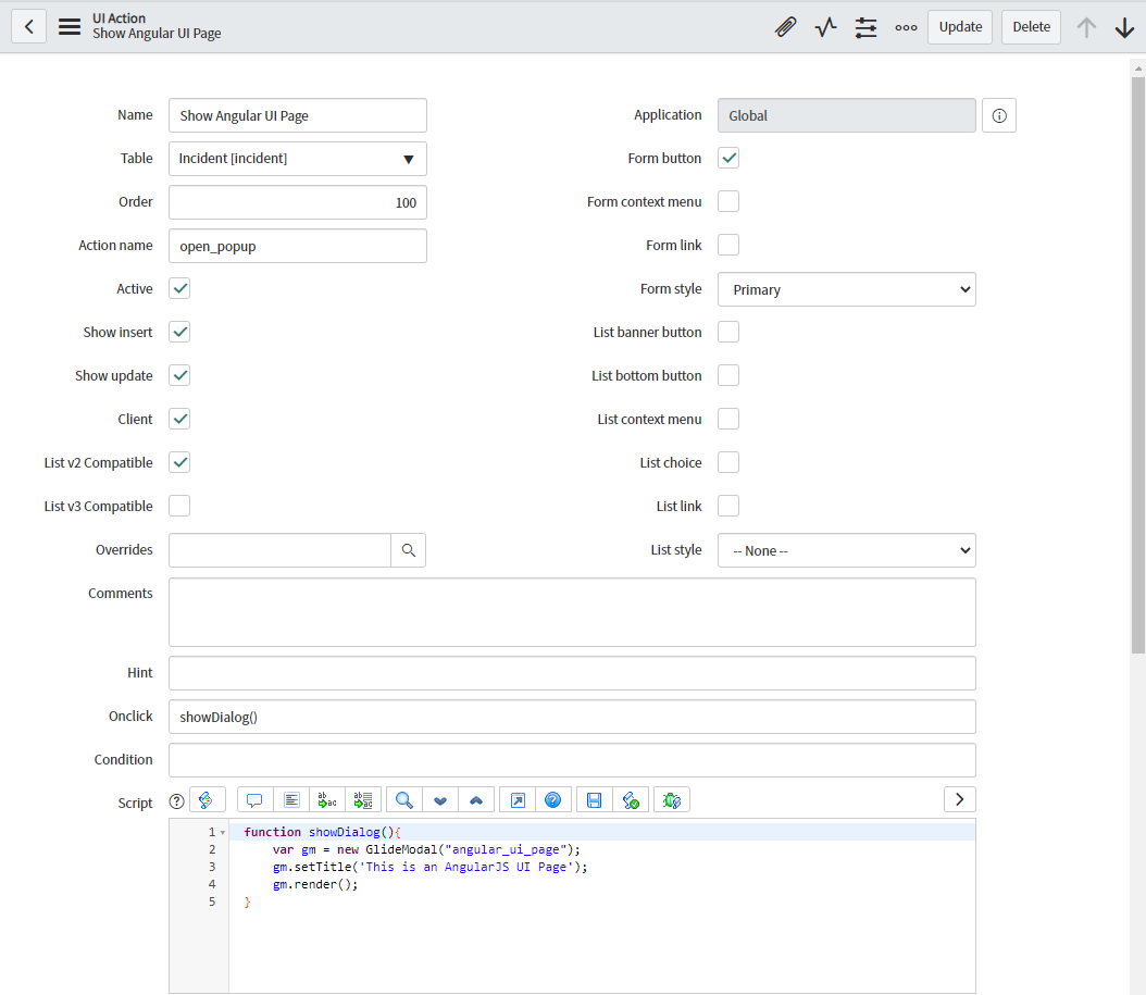 Using AngularJS in UI Pages - ServiceNow Community